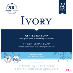 EWG Skin Deep® | Ivory Gentle Bar Soap, Original Rating